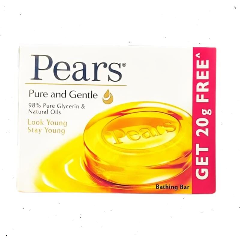 Pure&Gentle- (Bathing Bar Soap)-Pears-100g+20g – Baazwsh