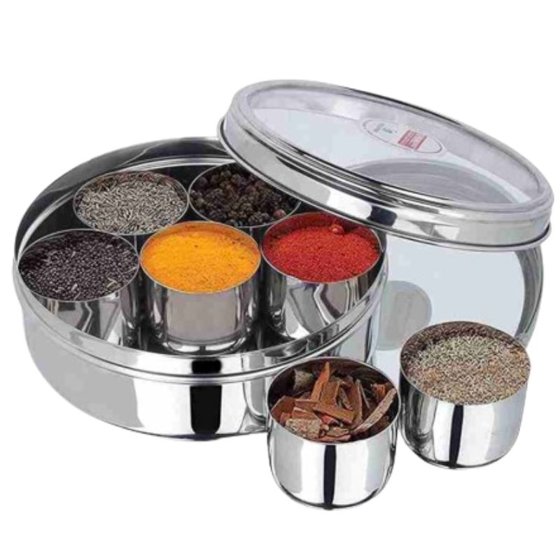 Steel Masala Dabba 1pc – Baazwsh