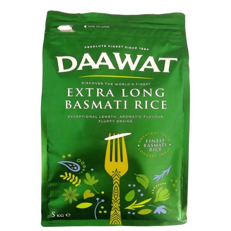 Basmati Rice XL (Extra Long) 5kg - Daawat – Baazwsh